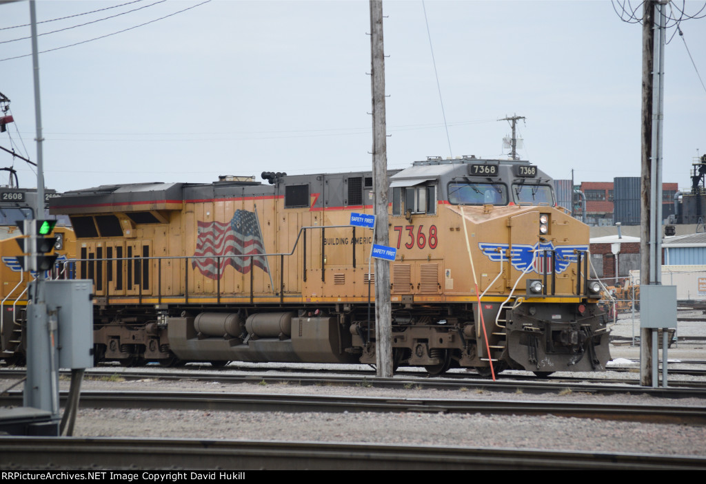 UP Engine 7368, Des Moines IA